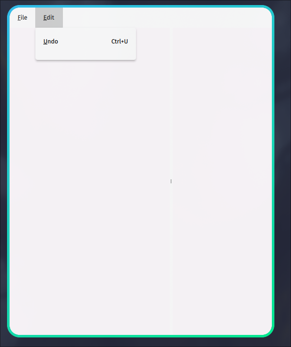 Menu Bar with Keyboard Shortcut Labels - My Docs